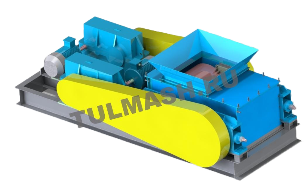 Roll crusher with smooth rotors DVG 2/800 — Crushing machines